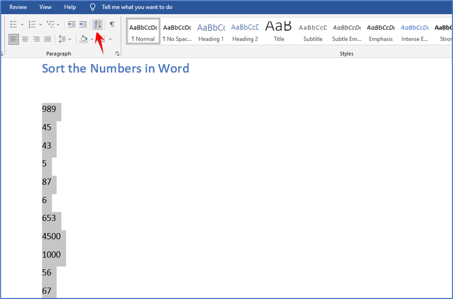 How To Sort The List In Microsoft Word Computer Tips 247